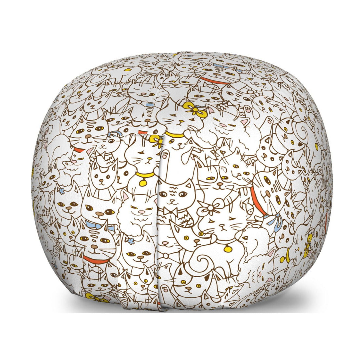 Kitten Storage Toy Bag Chair, Bunch of Cats Family Animals Best Company ...