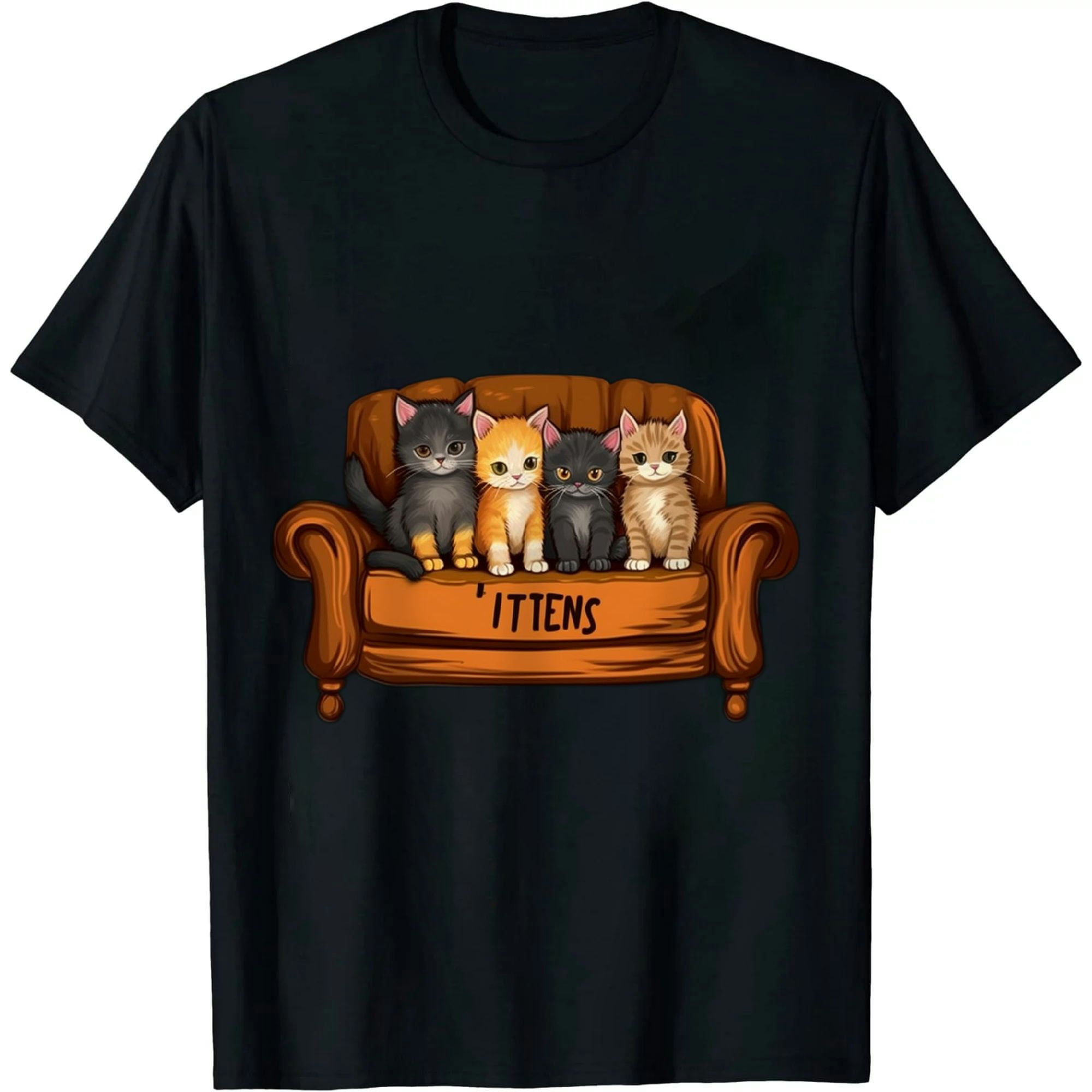 Kittens Funny Cat Sitcom Cute Friends for Cat Kitty Lovers T-Shirt ...