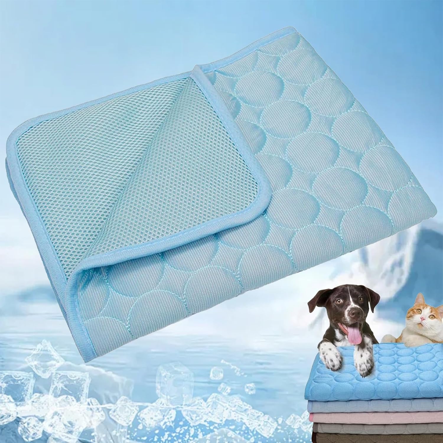 Kittra Cooling Mat for Cats, 2025 Upgrade Pet Cooling Mat for Cats Dogs ...