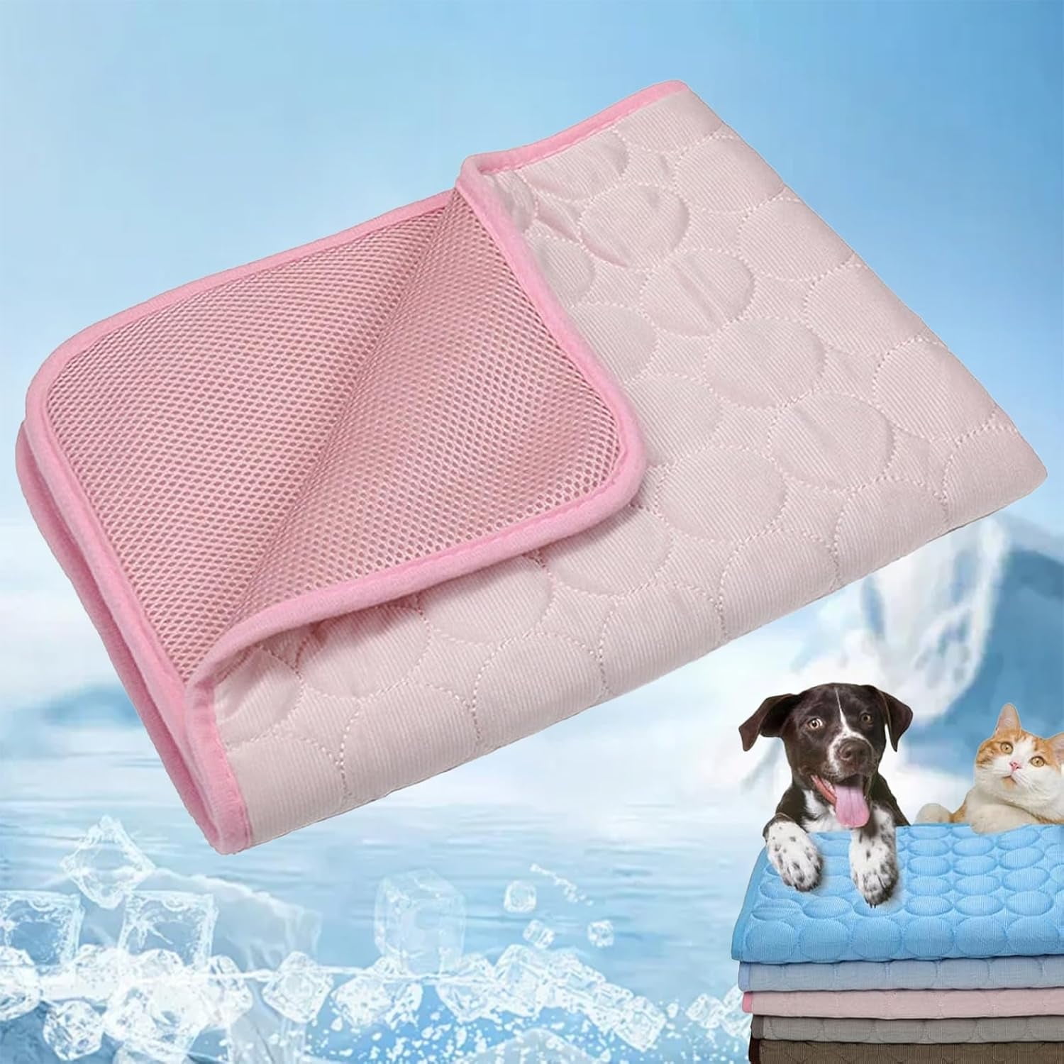 Kittra Cooling Mat for Cats, 2025 Upgrade Pet Cooling Mat for Cats Dogs ...
