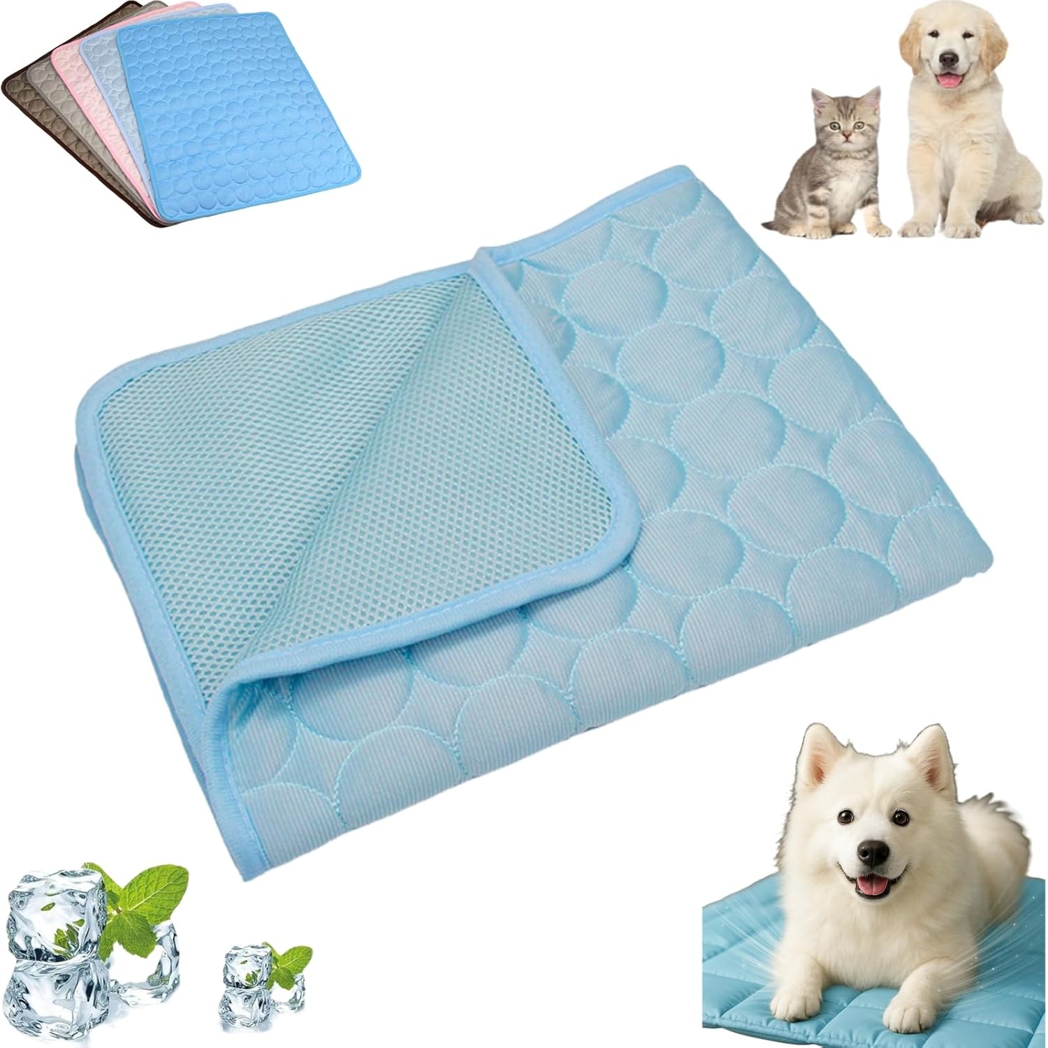 Kittra Cooling Mat for Cats,Comfortable and Breathable Cooling Bed for ...