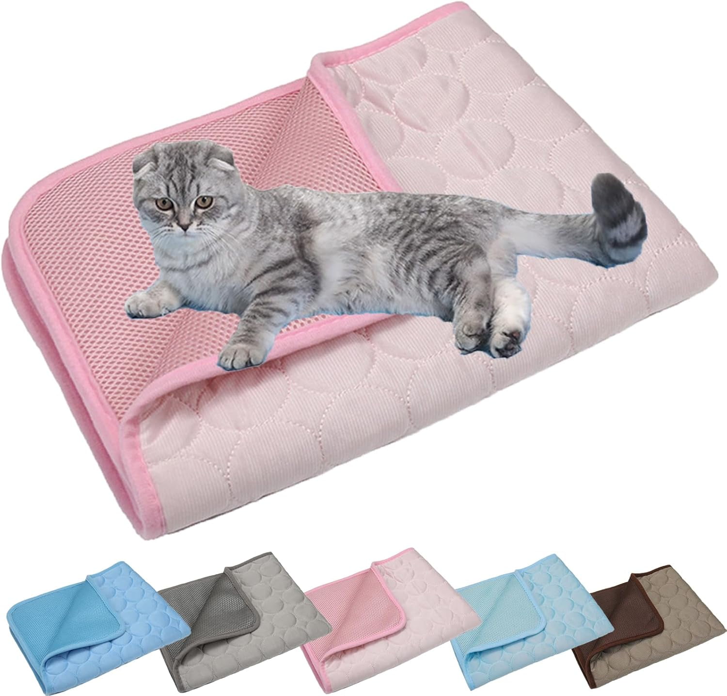 Kittra Cooling Mat for Cats Dogs, 3 Layer System Instant Cool Non Slip ...