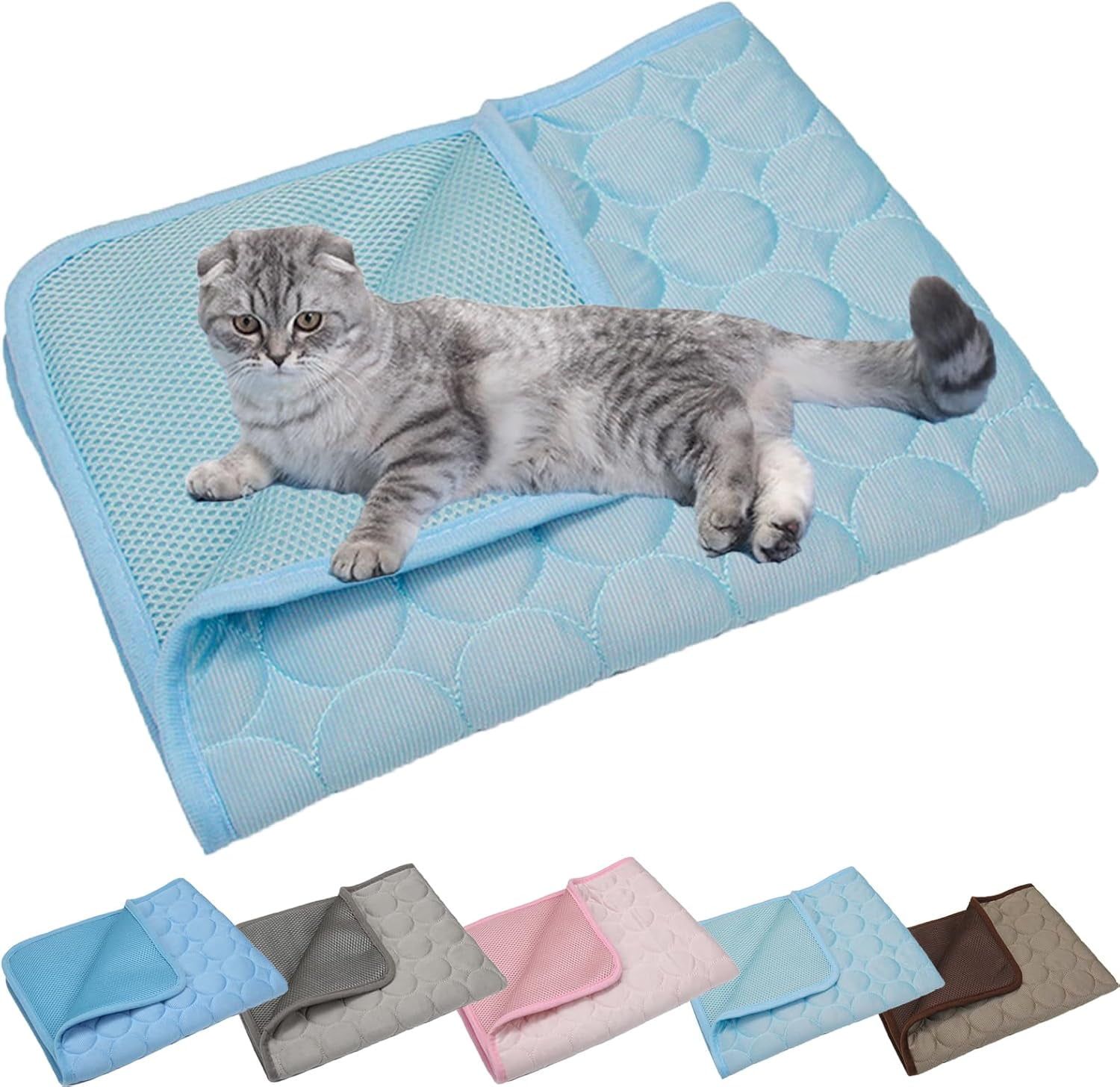 Kittra Cooling Mat for Cats Dogs, 3 Layer System Instant Cool Non Slip ...