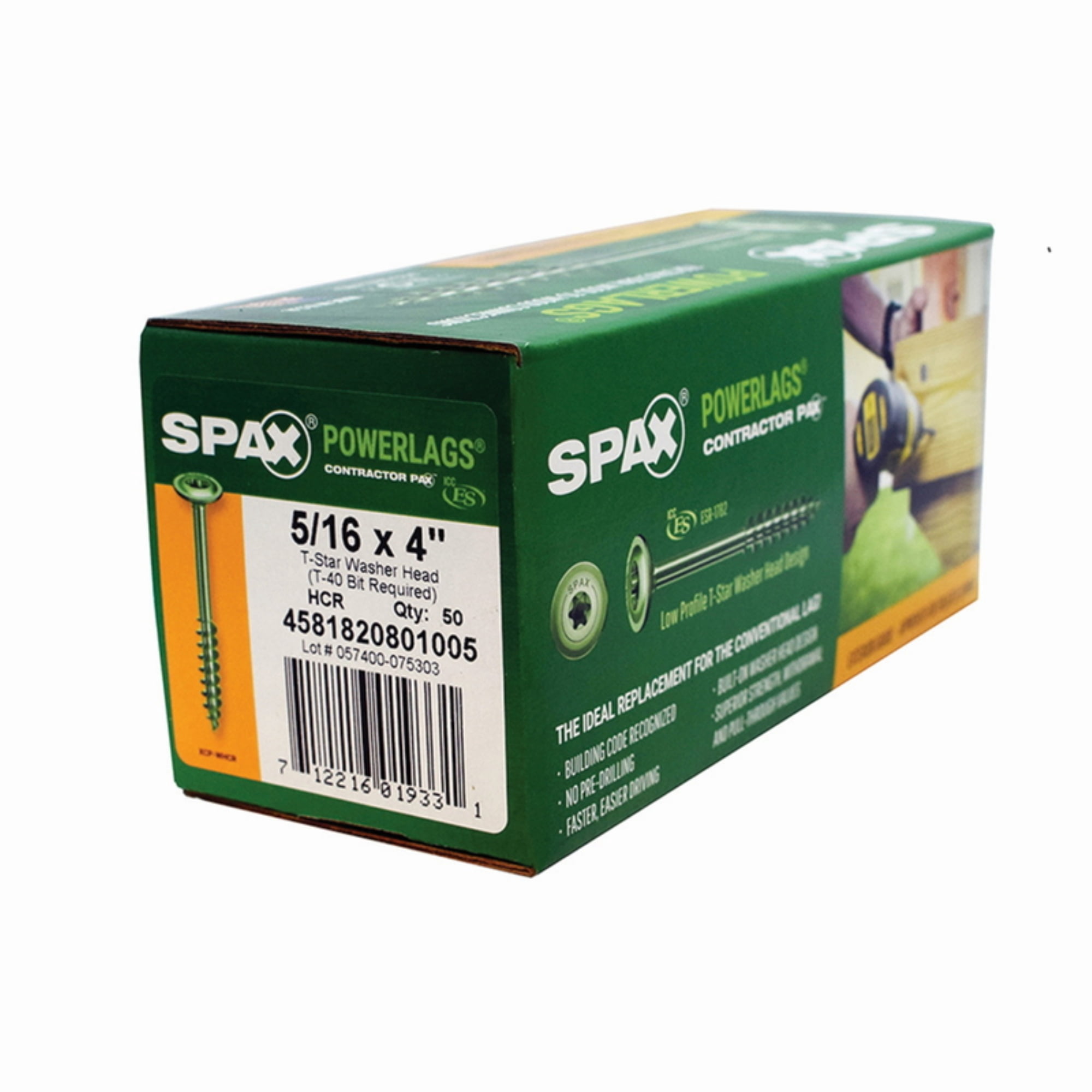 CONSTRUCTION SCRWS 4""L (Pack of 1) - Walmart.com