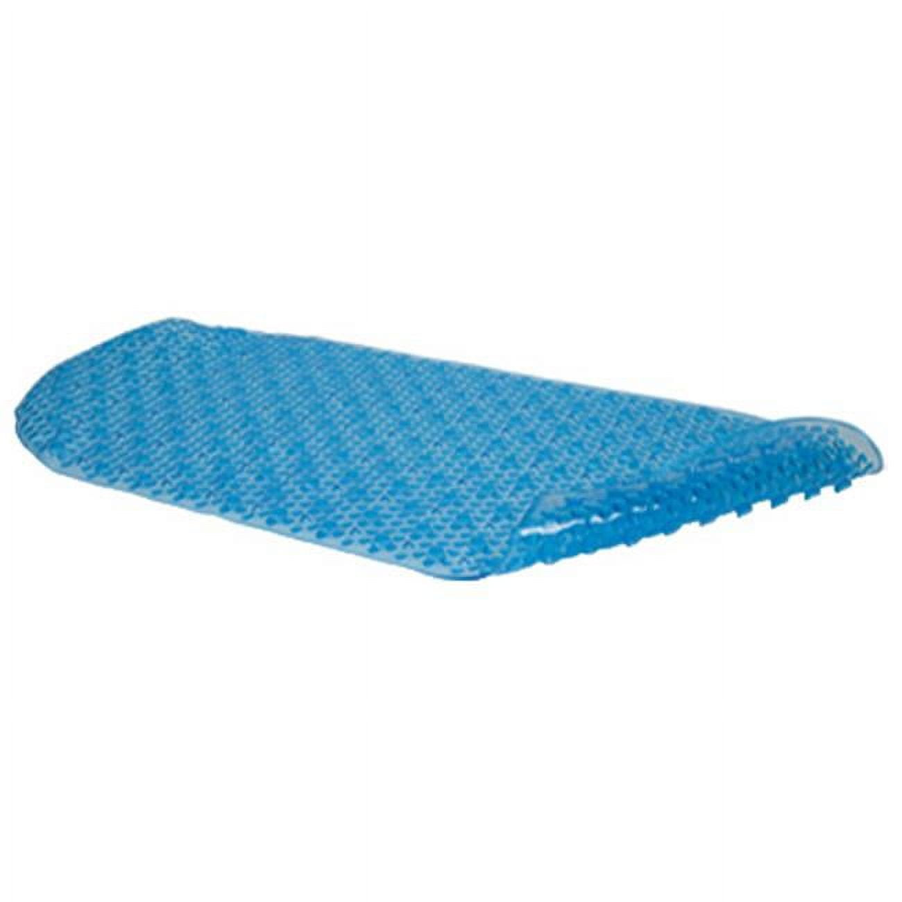 Kittrich BMAT-C4J01-04 Bath Mat, Bubble, Blue Rubber, 15 x 34-1/2-In ...