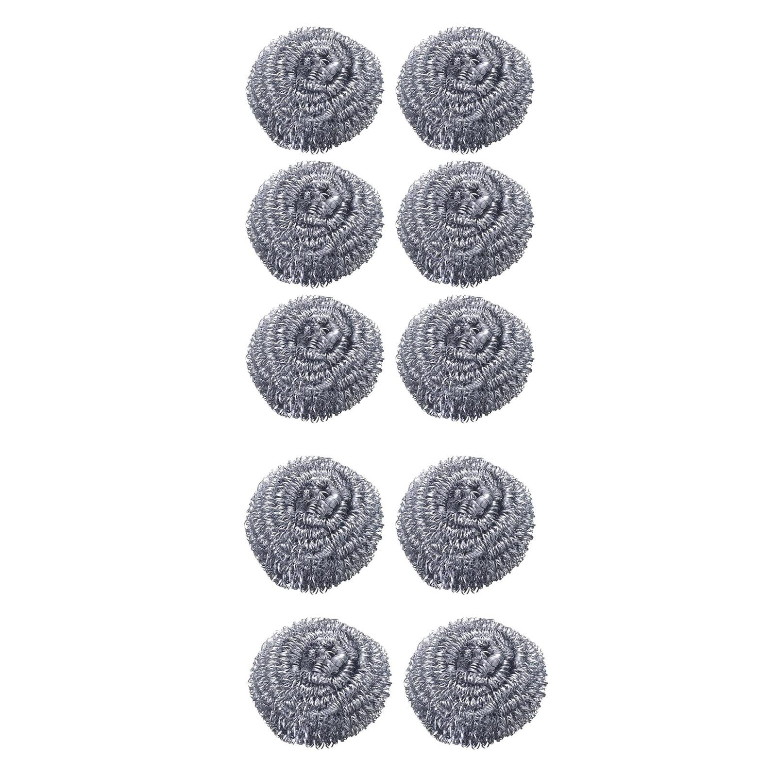 Kittvzx cleaning balls bag Stainless Sponges Scrubbers Cleaning Utensil ...