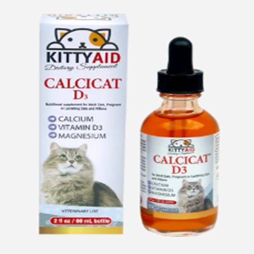 Kitty Aid - Calcicat D3 Calcium, VitaminD3, Magnesium 2fl oz - Walmart.com