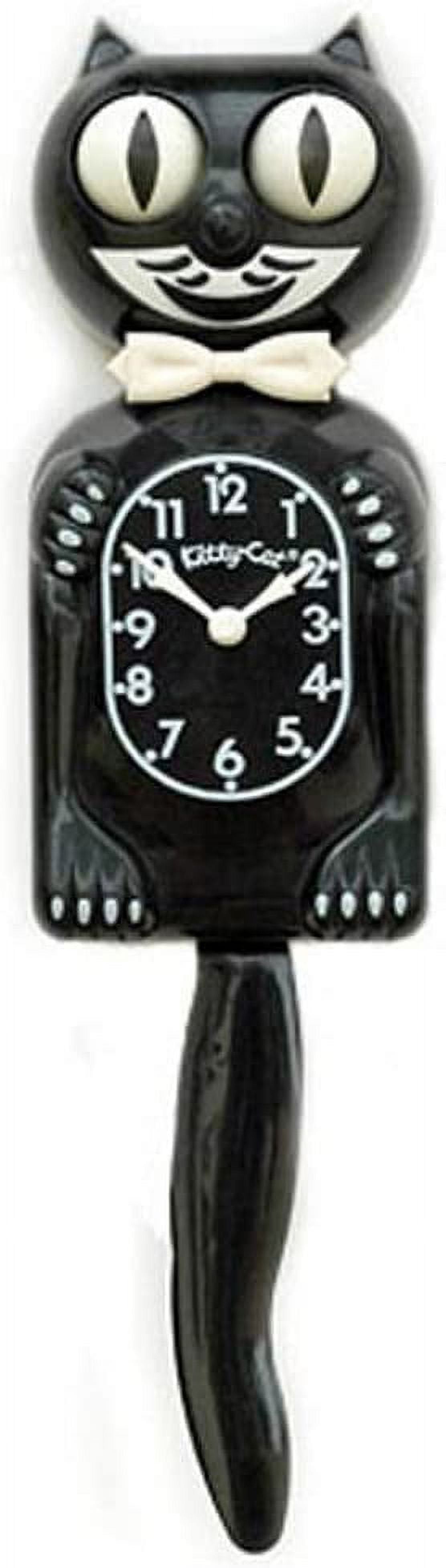 Kit-Cat Classic Black Vintage Cat Clock with Moving Eyes - Walmart.com