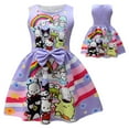 Kitty Cat Kuromi Cinnamoroll Digital Cartoon Printed Dress Size 100-160 ...