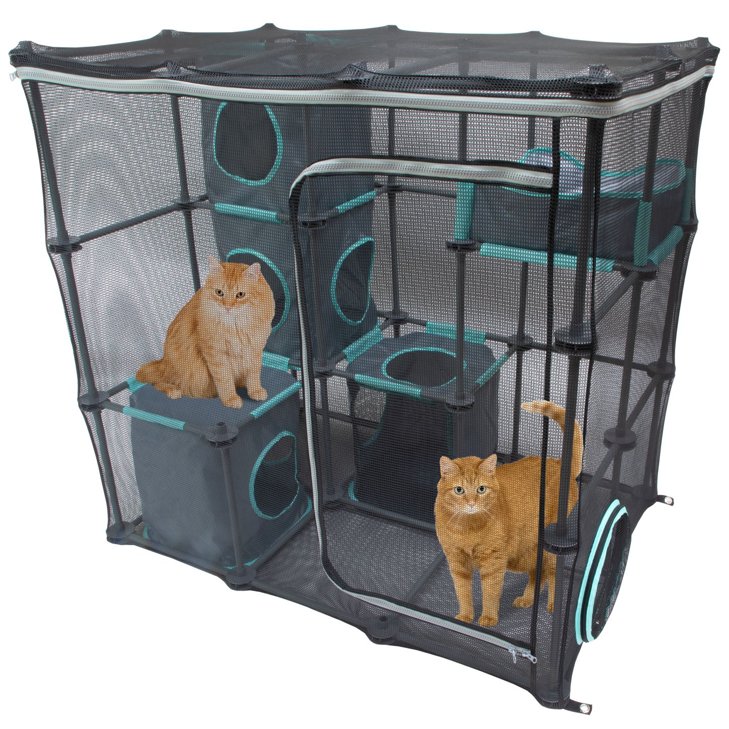 Kittywalk, Town and Country Collection, Outdoor Cat Enclosure, Green ...
