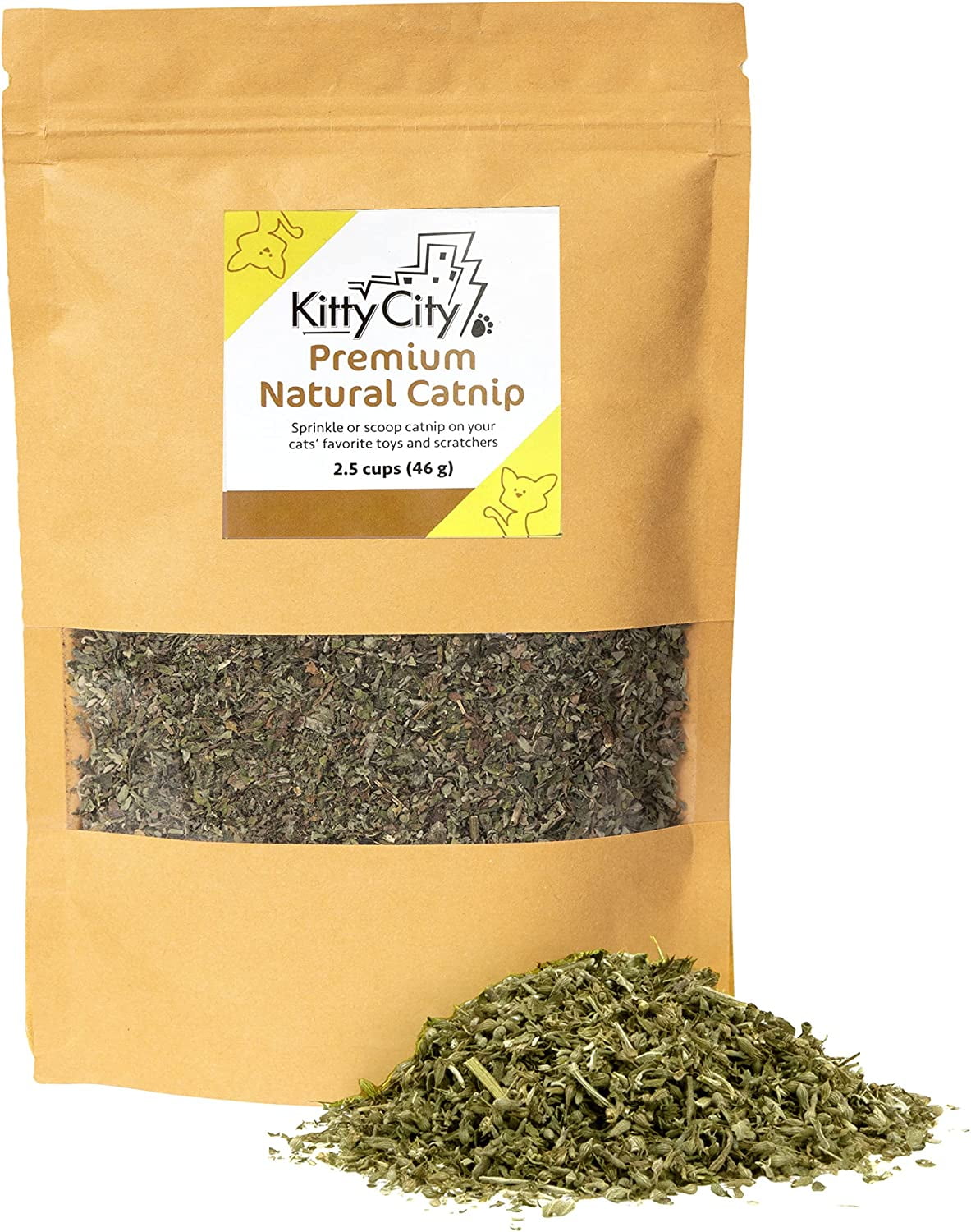 Kitty City Premium Natural Ground Catnip Bag 3 Pack Set, O/S - Walmart.com