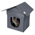 Kitty City Outdoor Stackable Cat House, Water-Resistant Cat Condo, Cat Furniture - Walmart.com