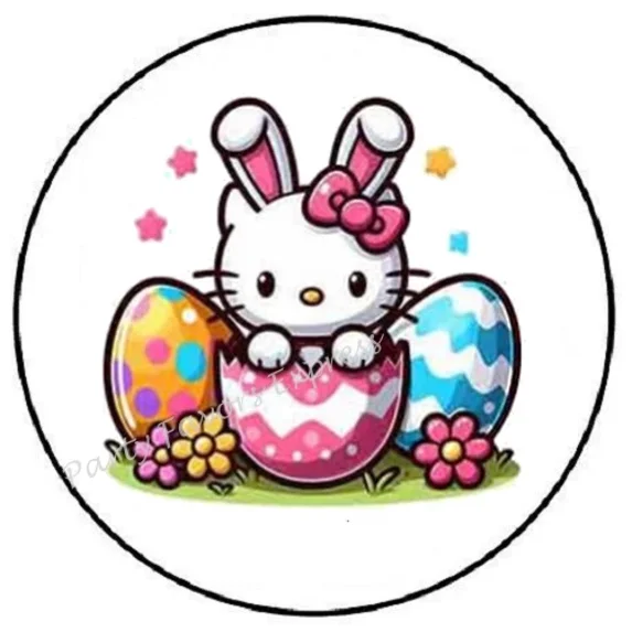Kitty Easter Stickers Party Favors Phone Decal Water Bottle Stickers ...
