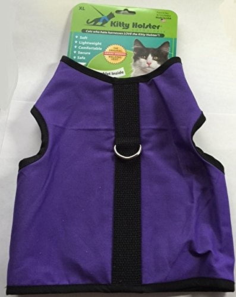 Kitty Holster Cat Harness (Made in USA) Color: Purple, Size: XS ...