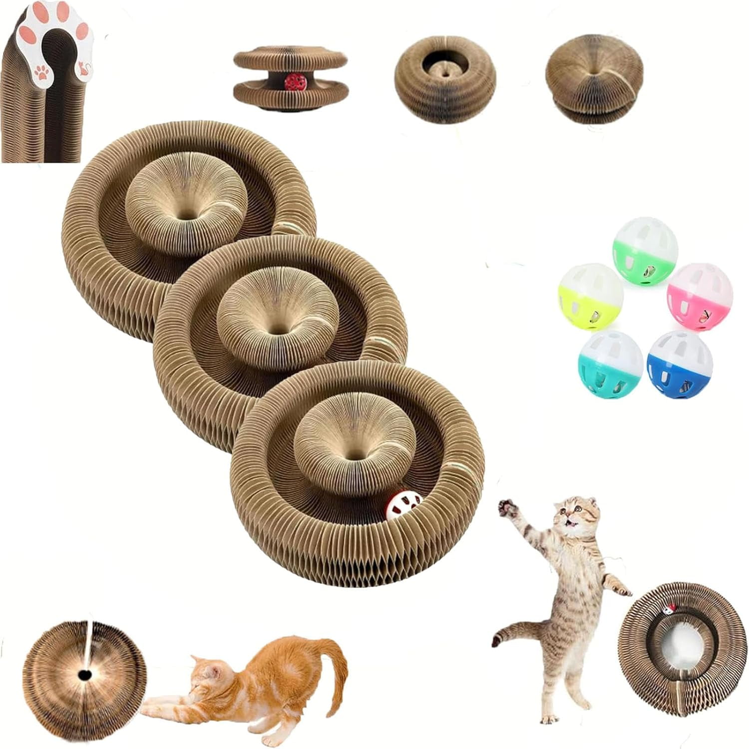 Kitty Kurlz Cat Toy, Kitty Curls Cat Toy, Magnetic Kitty Kurlz Cat Toy Marlene, Foldable Magic ...
