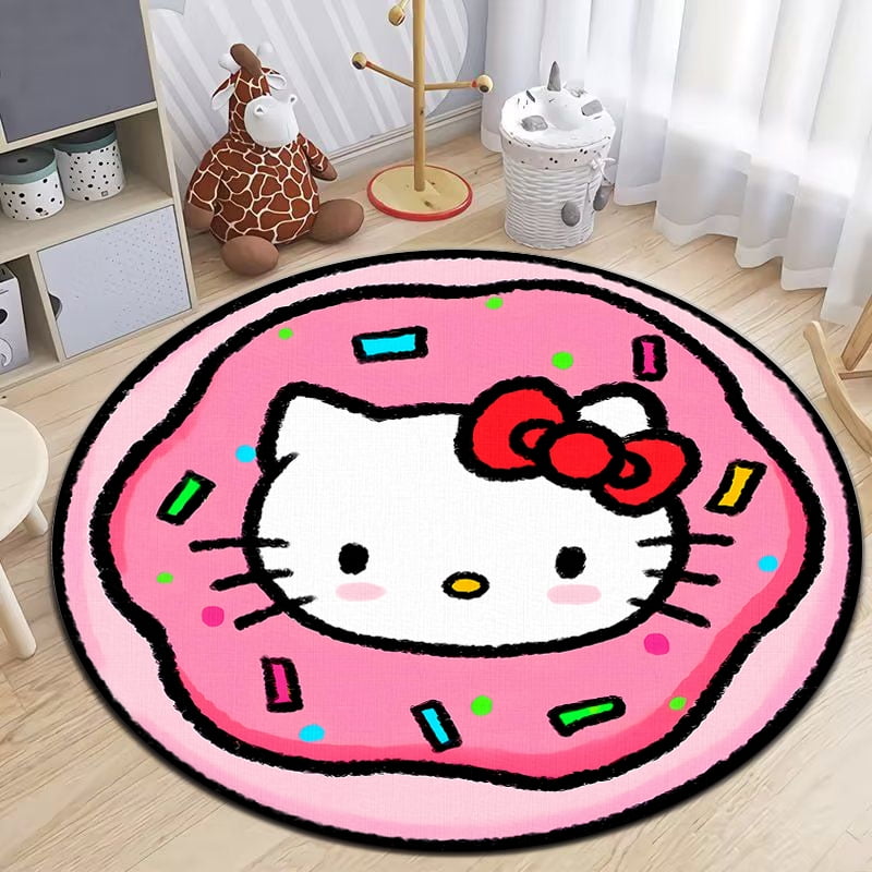 Kitty Large Area Carpet Cartoon Kitty Bedroom Bedside Floor Mat Hello ...