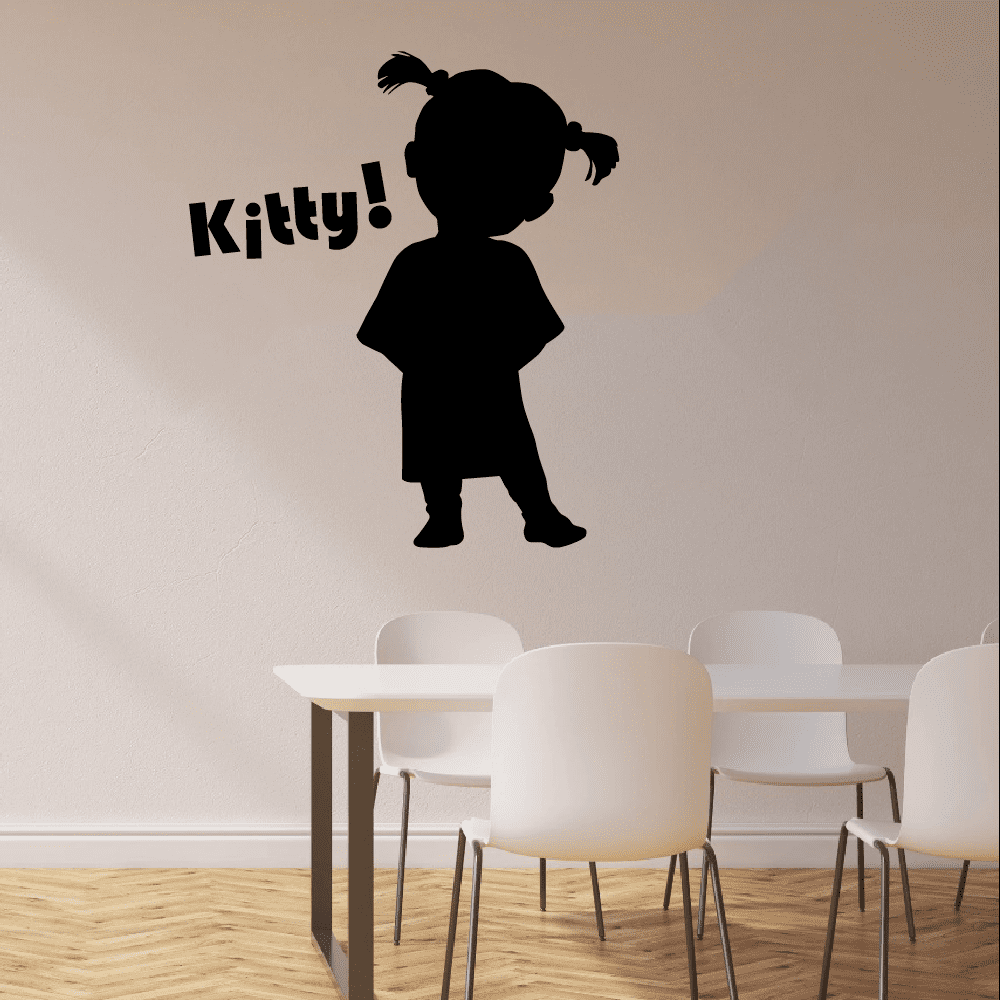 Kitty! - Monsters, Inc Cartoon Movie Character Boo Silhouette Boo Quote ...