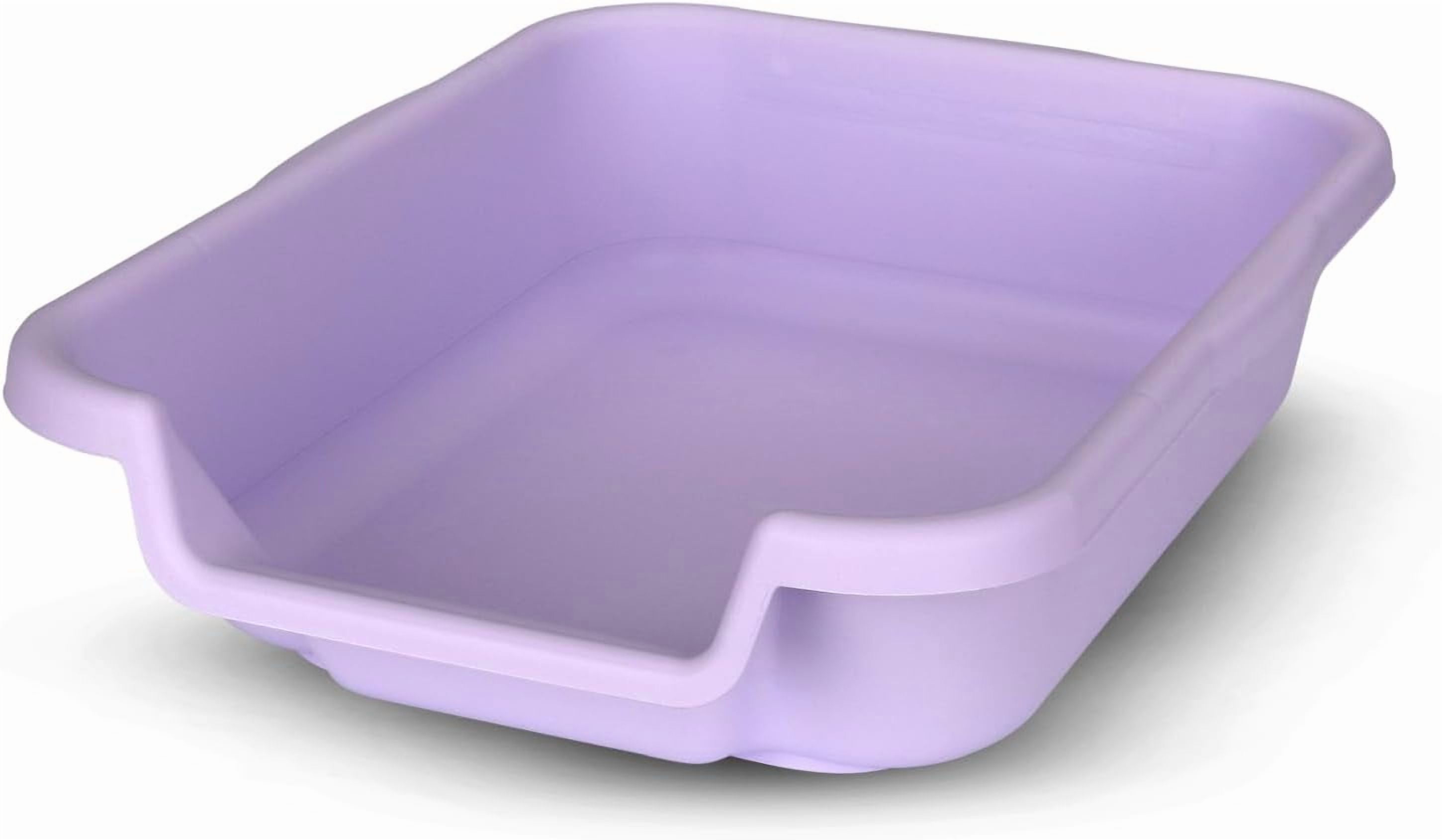 KittyGoHere Senior Cat Litter Box, Small Size, Storybook Lavender Color ...