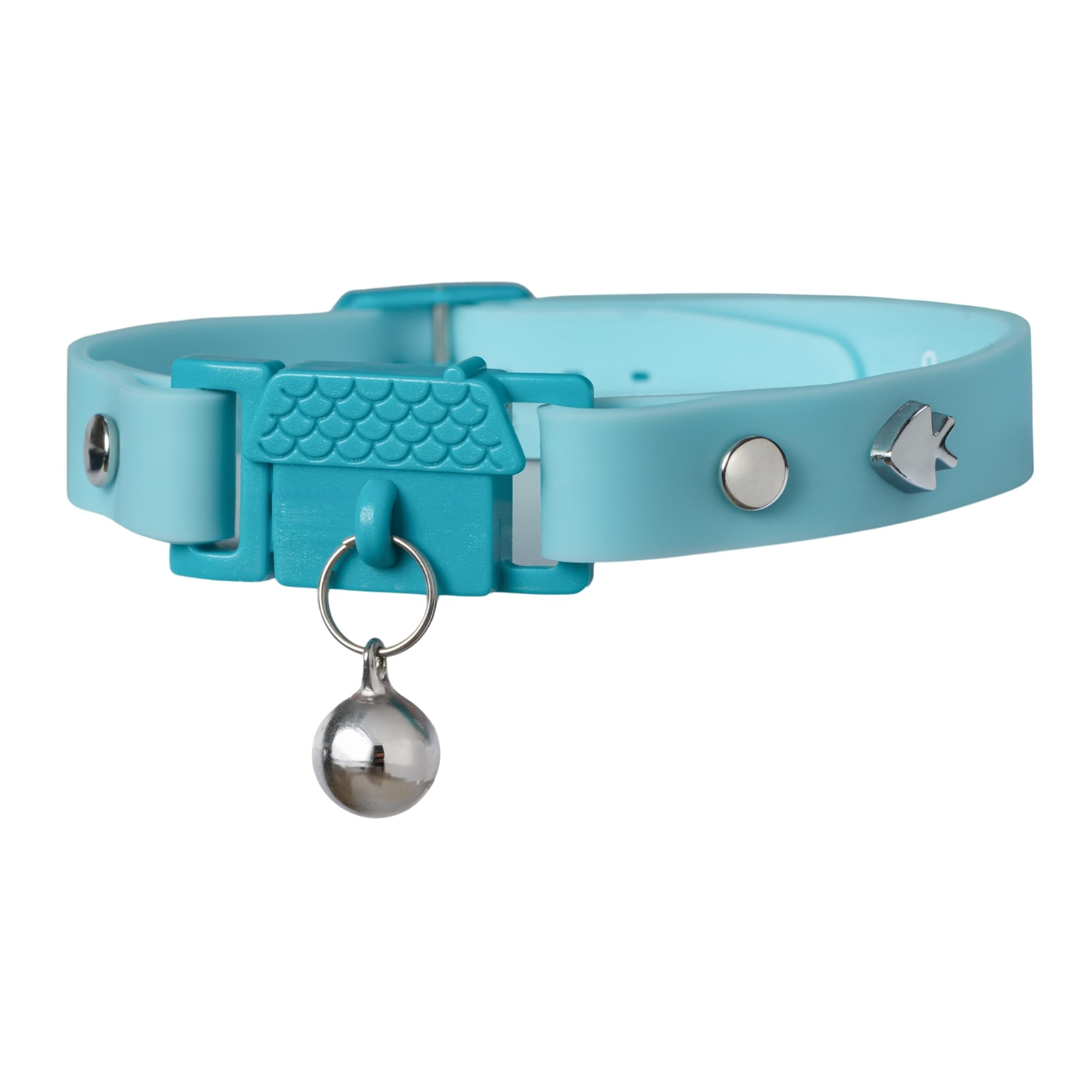 Kittyrama Aqua Cat Collar with Bell. Cat Friendly Award Winner ...