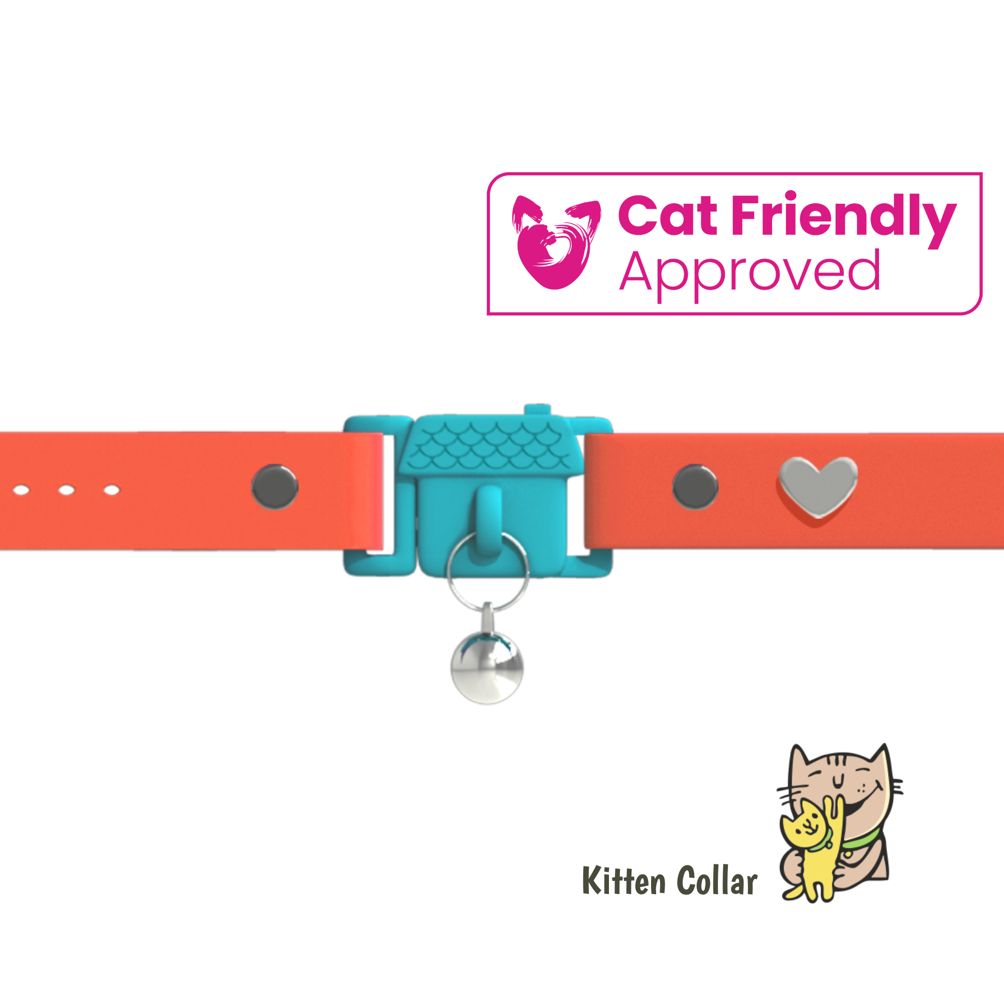 Leather Cat Collar Breakaway Safety Collars Elastic Strap for Small ...