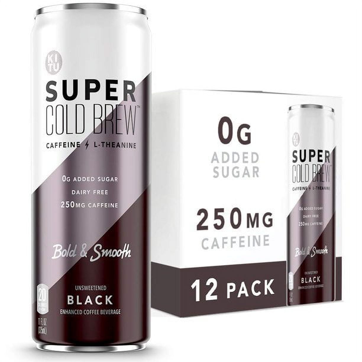 Kitu Super Coffee, Cold Brew Unsweetened Black Coffee, 12 Pack, 11 fl ...