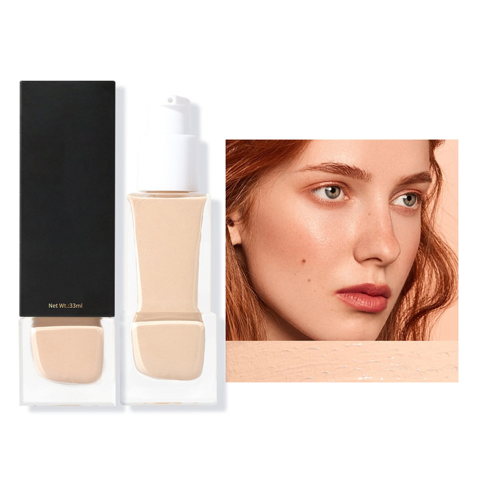 Kiuxbfg Foundation Makeup Liquid Foundation Full Coverage Mattle Oil
