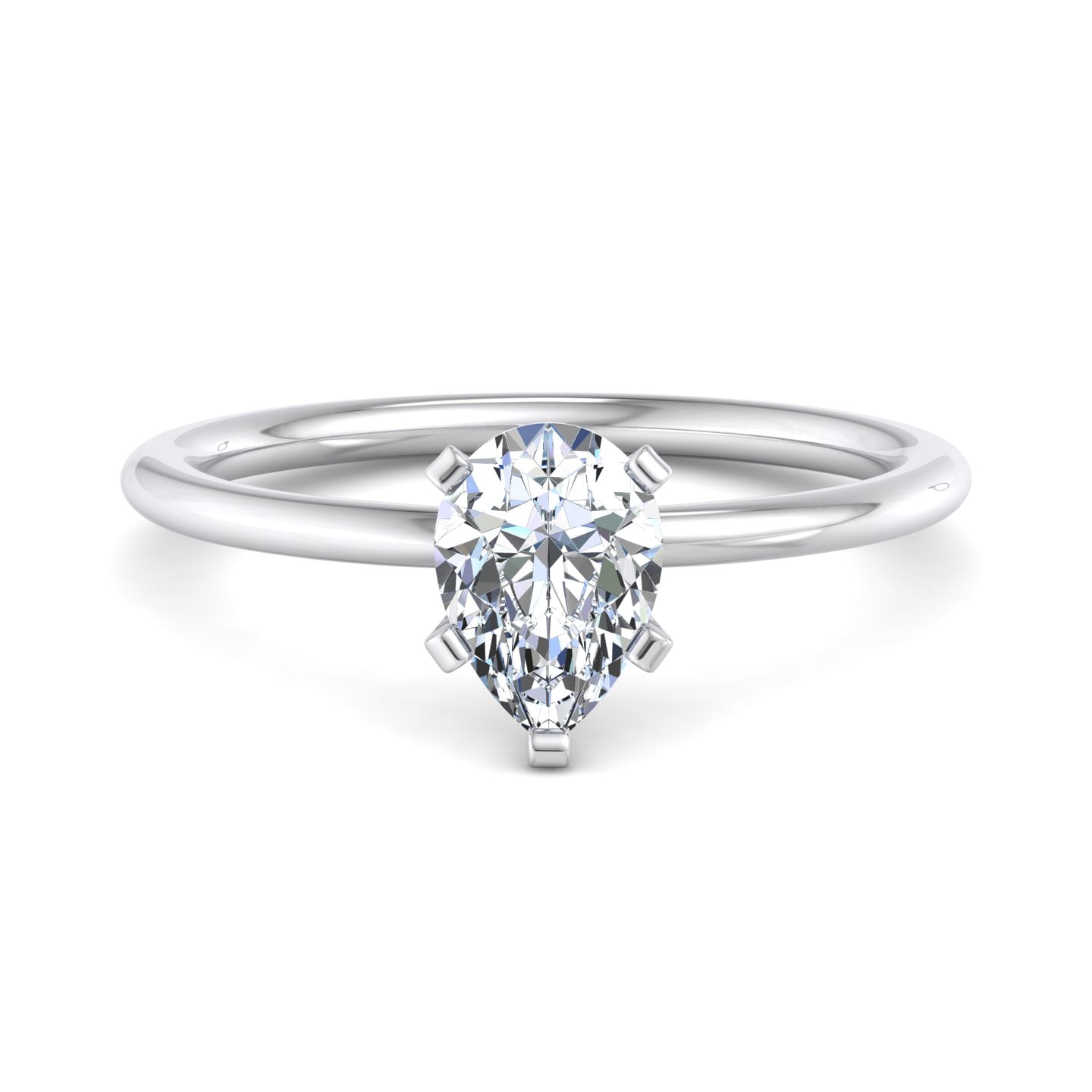 Kiva Jewel 1.66 Ct Diamond Wedding Solitaire Ring - Radiant Cut Lab Created Diamond - 14K White ...