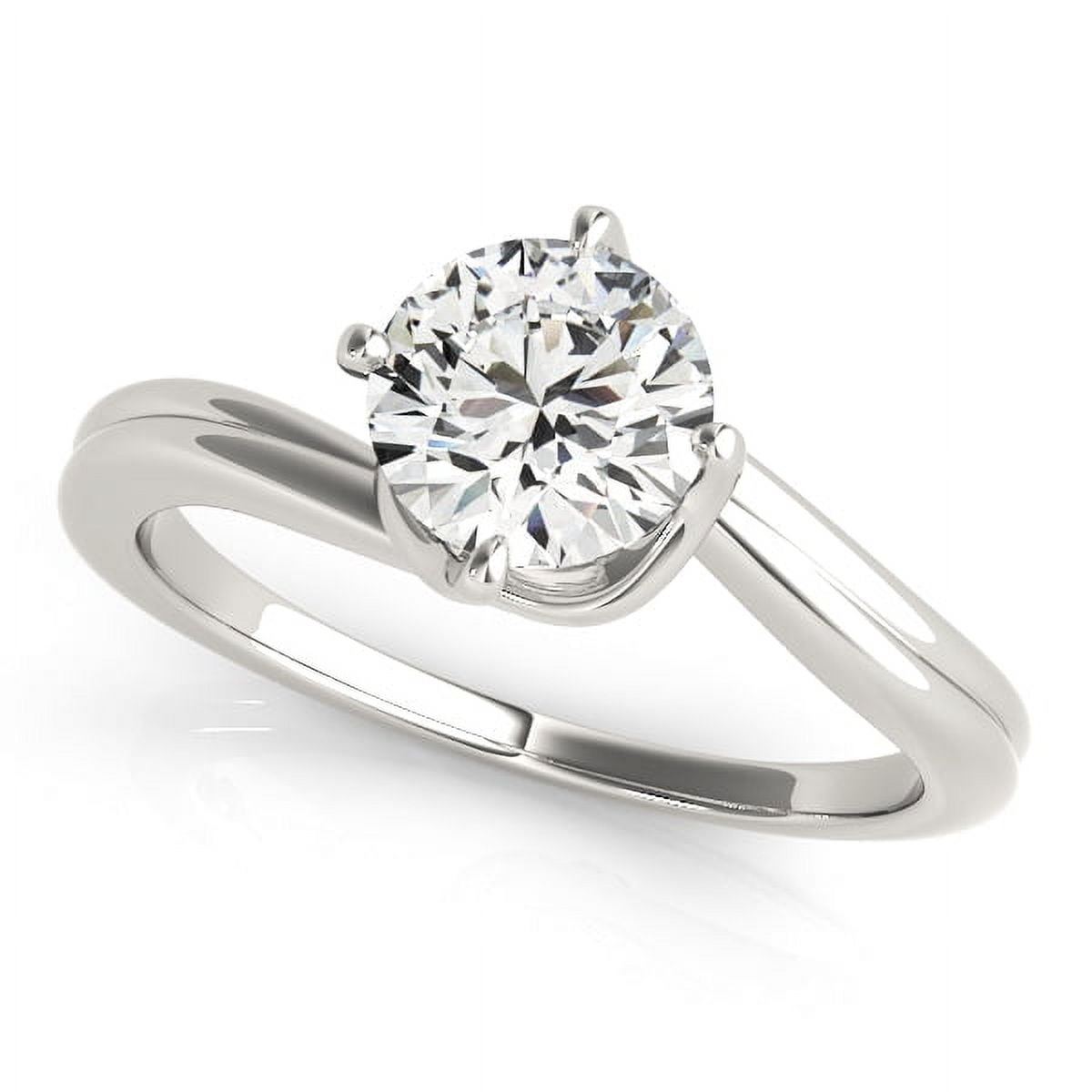 Kiva Jewel 1.66 Ct Lab Created Diamond Ring for Women's - Round Cut ...