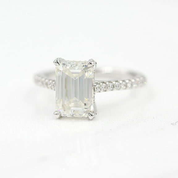 Kiva Jewel 1.9 Ct Lab Created Diamond Engagement Ring - Emerald Cut ...