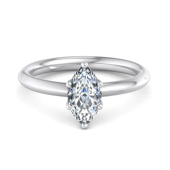 Kiva Jewel 1.54 Ct Round Cut Lab Created Diamond Ring - 14K White Gold ...