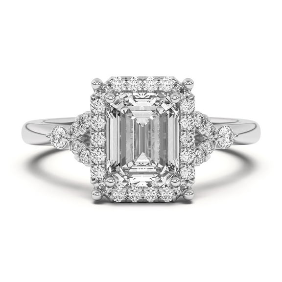 Kiva Jewel 1.54 Ct Round Cut Lab Created Diamond Ring - 14K White Gold ...