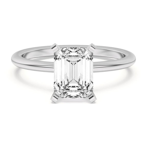 Kiva Jewel 1.9 Ct Lab Created Diamond Engagement Ring - Emerald Cut ...
