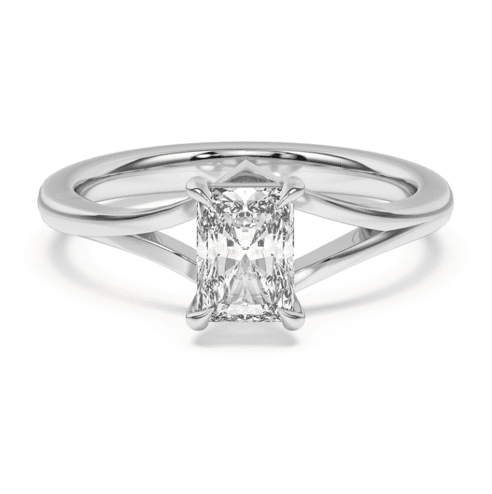 Kiva Jewel 1.99 Ct Lab Created Radiant Cut Diamond Ring for Women's - 14K White Gold Plated ...