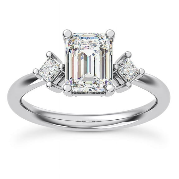 Kiva Jewel 1.66 Ct Lab Created Diamond Engagement Ring - Asscher Cut in ...