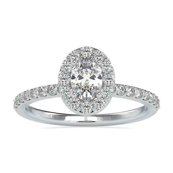 Kiva Jewel Halo Engagement Ring for Women - 1.88 Ct Princess Cut Lab ...