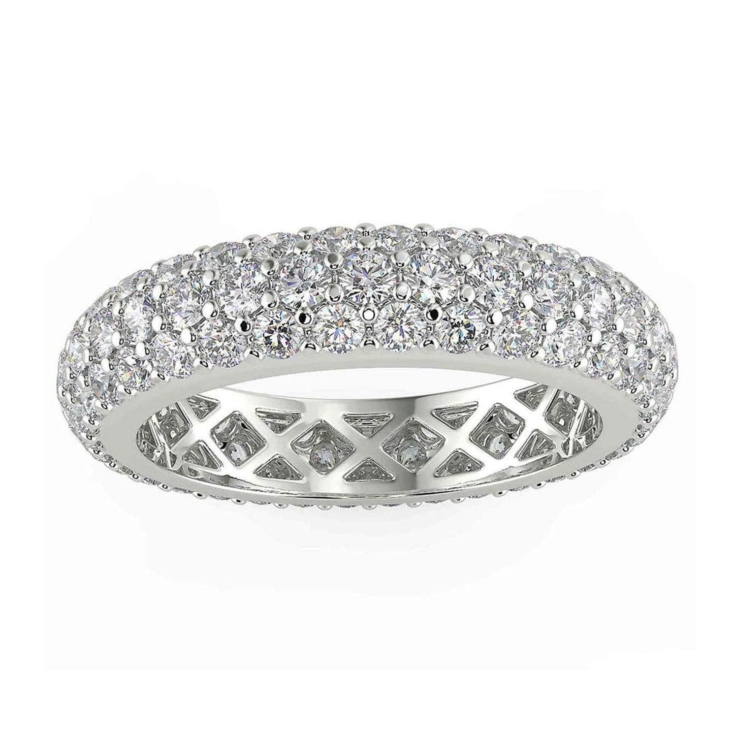 Kiva Jewel Lab Created Diamond Engagement Band for Women - 1.88 Ct ...