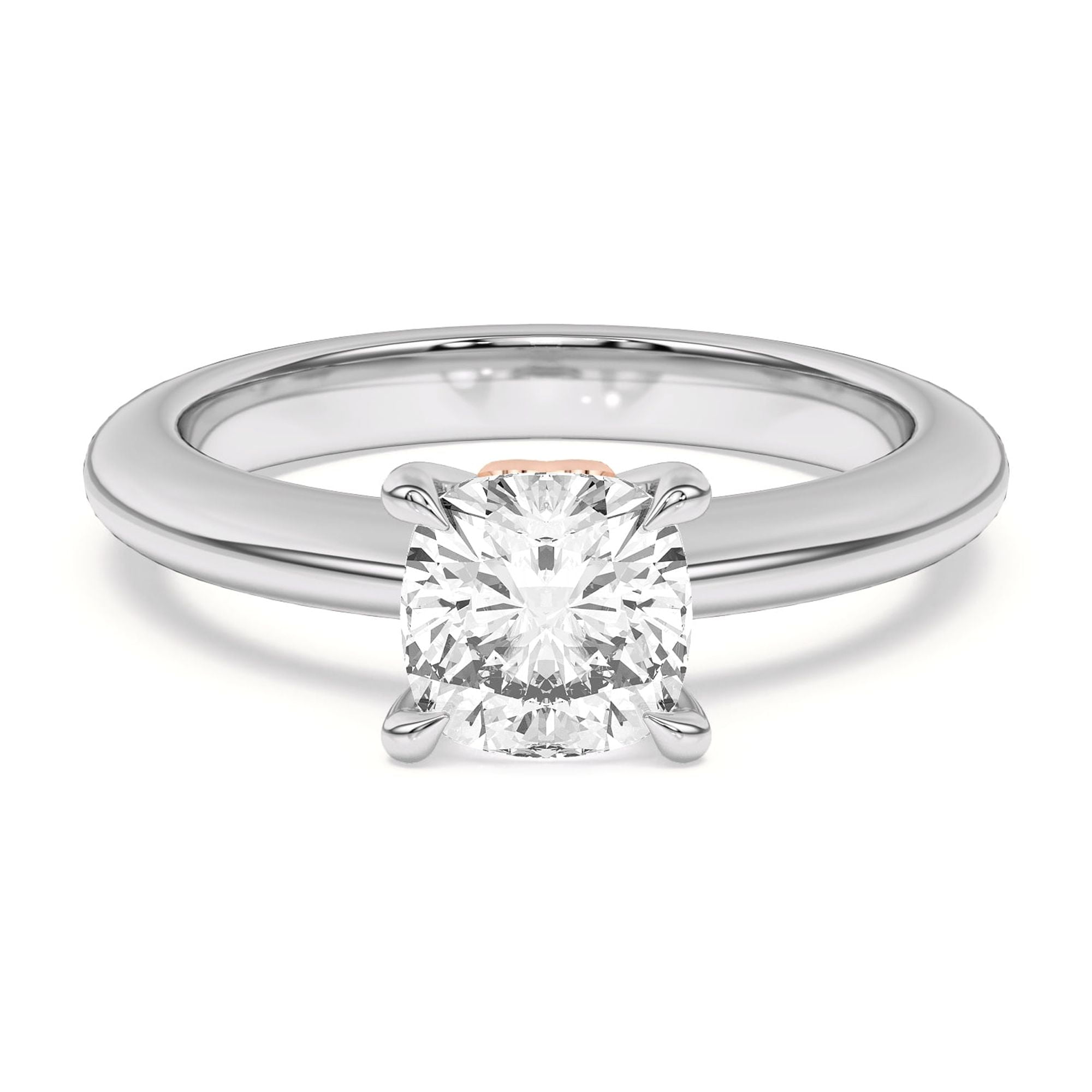 Kiva Jewel Two Tone Heart Shape Wedding Ring - 1.66 Ct Lab Created ...