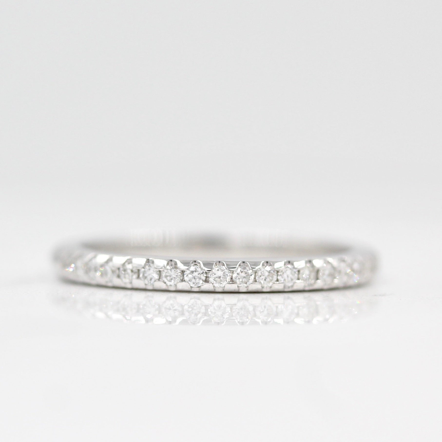 Kiva Jewelry 1.16 Ct Round Cut Moissanite Wedding Eternity Band - 14K ...