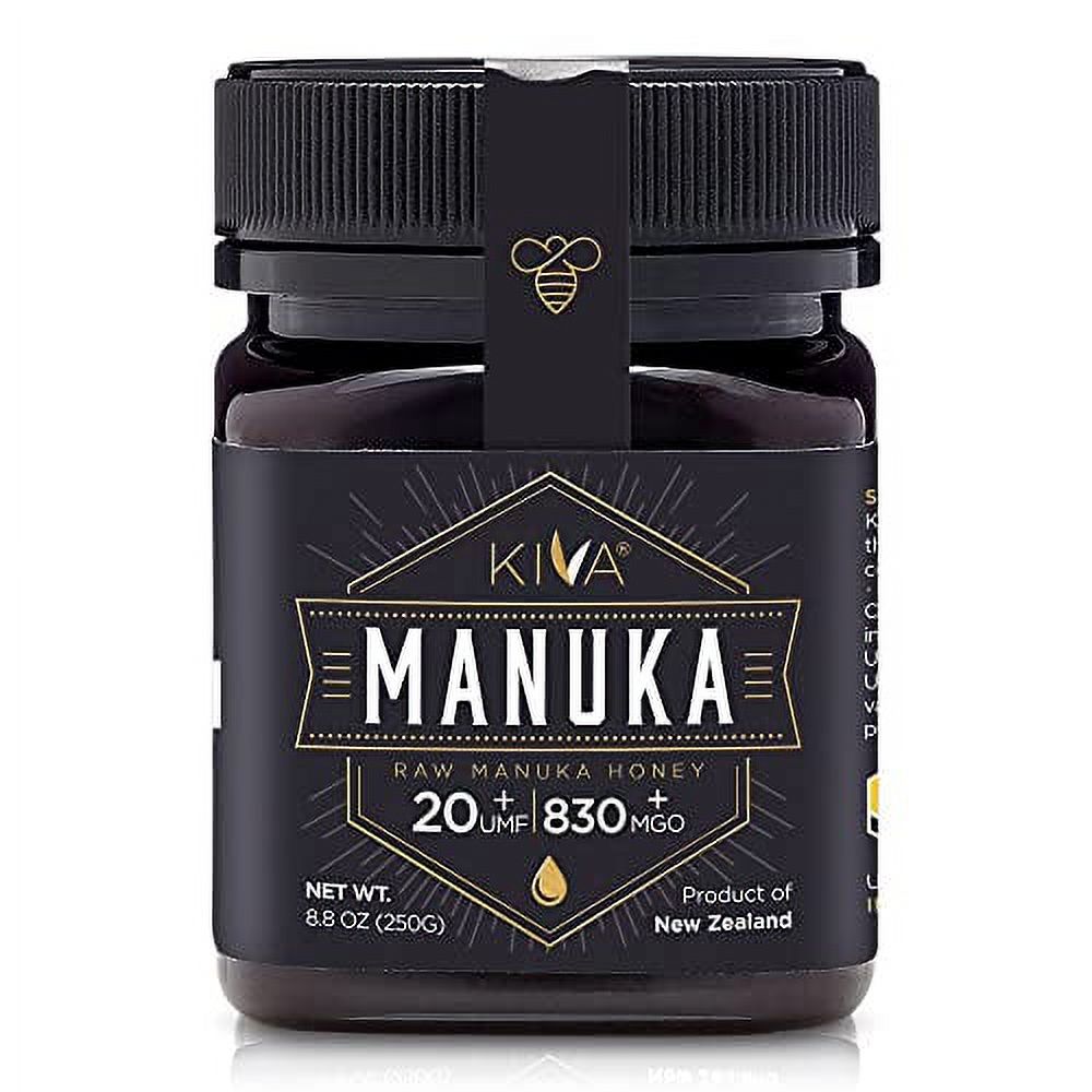 Kiva Raw Manuka Honey, Certified UMF 20+ | MGO 830+ | 100% Pure Genuine ...