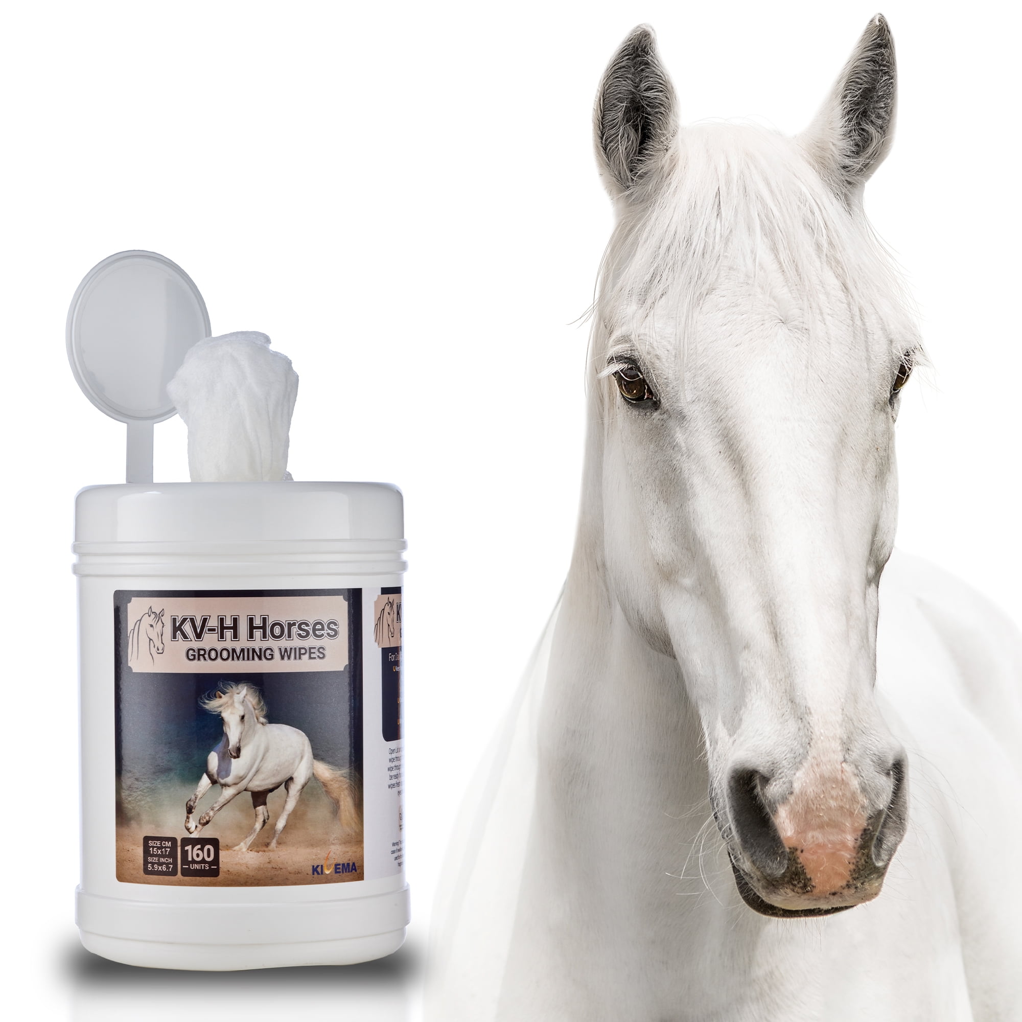 Kivema Refreshing and Effective Horse Grooming Wipes - Pack of 160 ...
