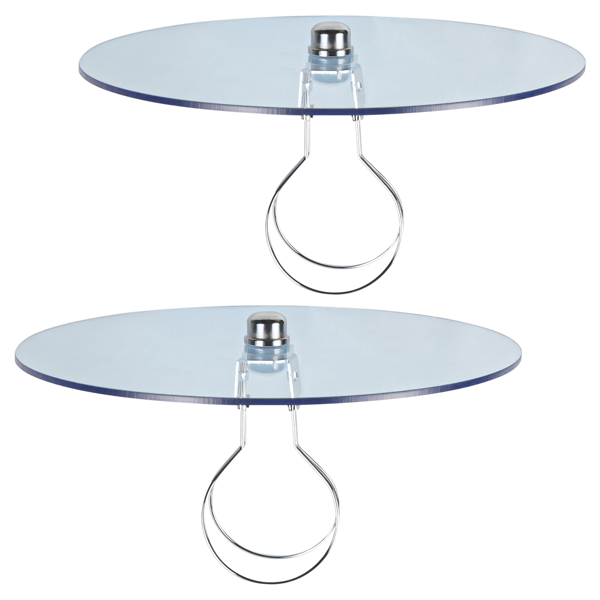 Kiven 11.8 in Round Diffuser Shade with Clip Adapter, Round Clear ...