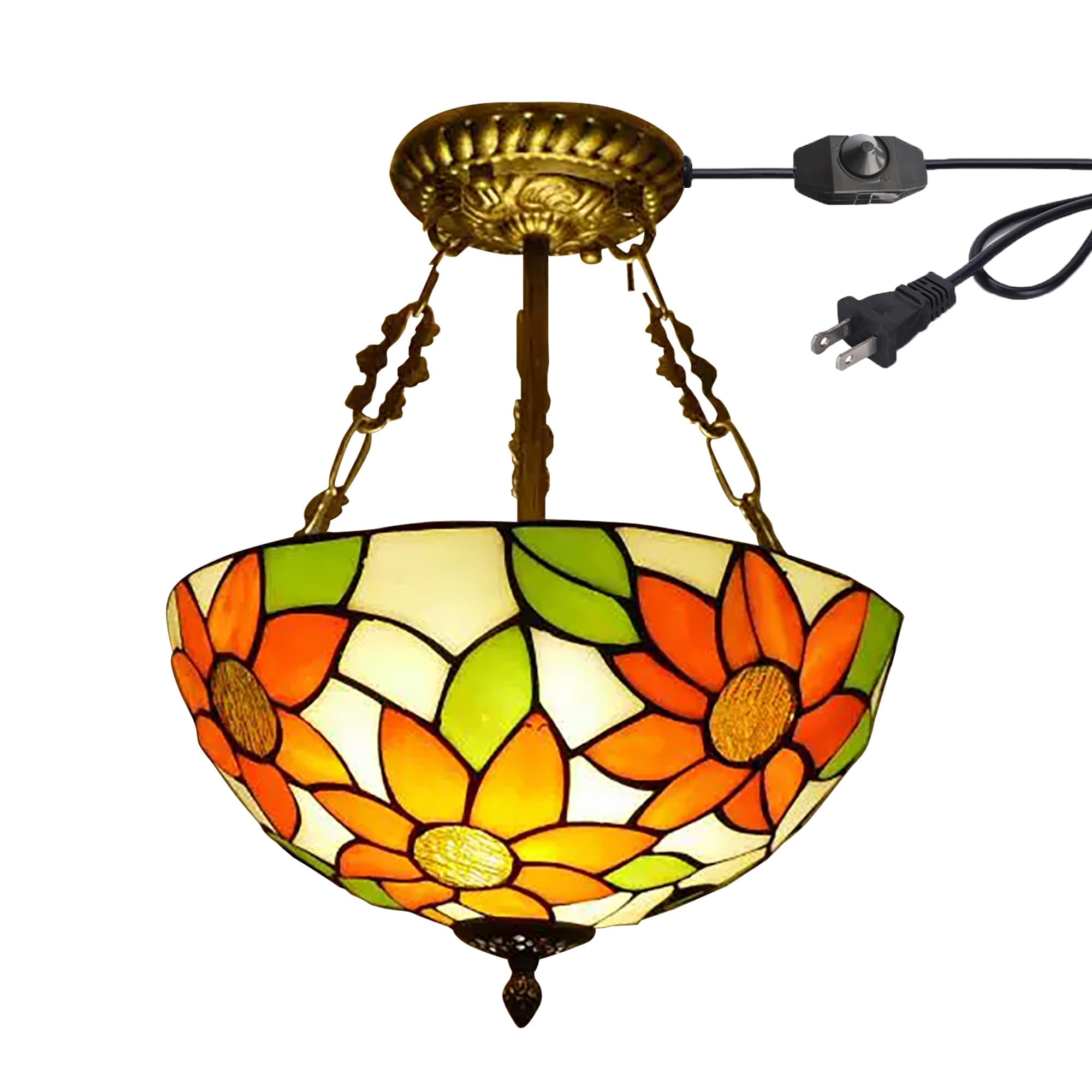 Kiven 11.8in Flush Mount Ceiling Light Fixture Dimmable, 2-Light Anti ...