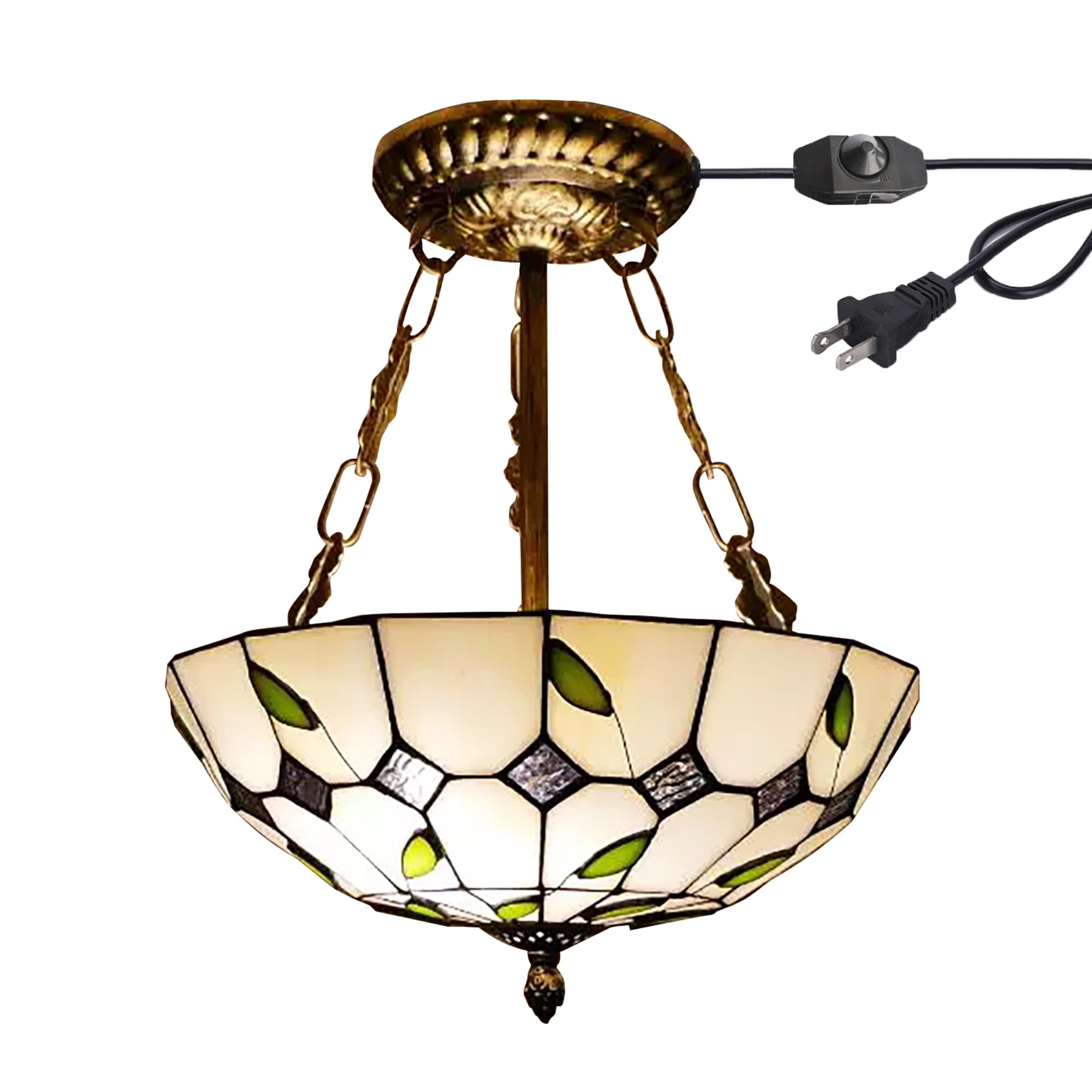 Kiven 11.8in Flush Mount Ceiling Light Fixture Dimmable, 2-Light Anti ...