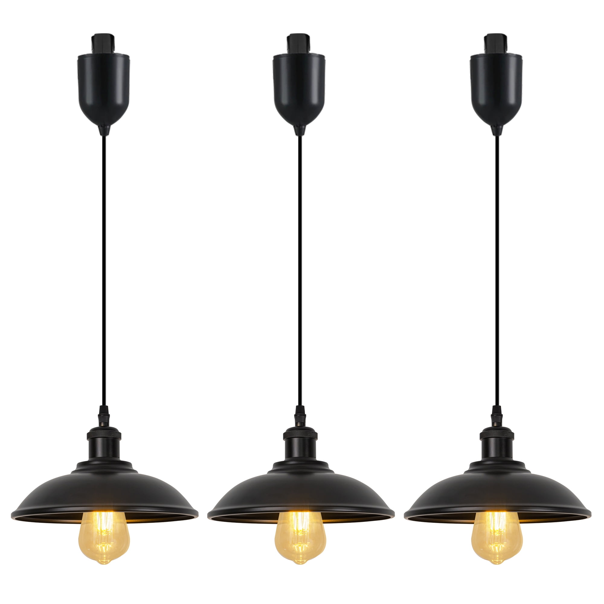 Kiven 3-Light H-Type track lighting pendants Adjustable Height,Modern h ...