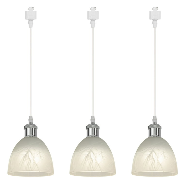 Nickel Pendant Track Lighting Modern Track Lighting | 3 Lights Brushed