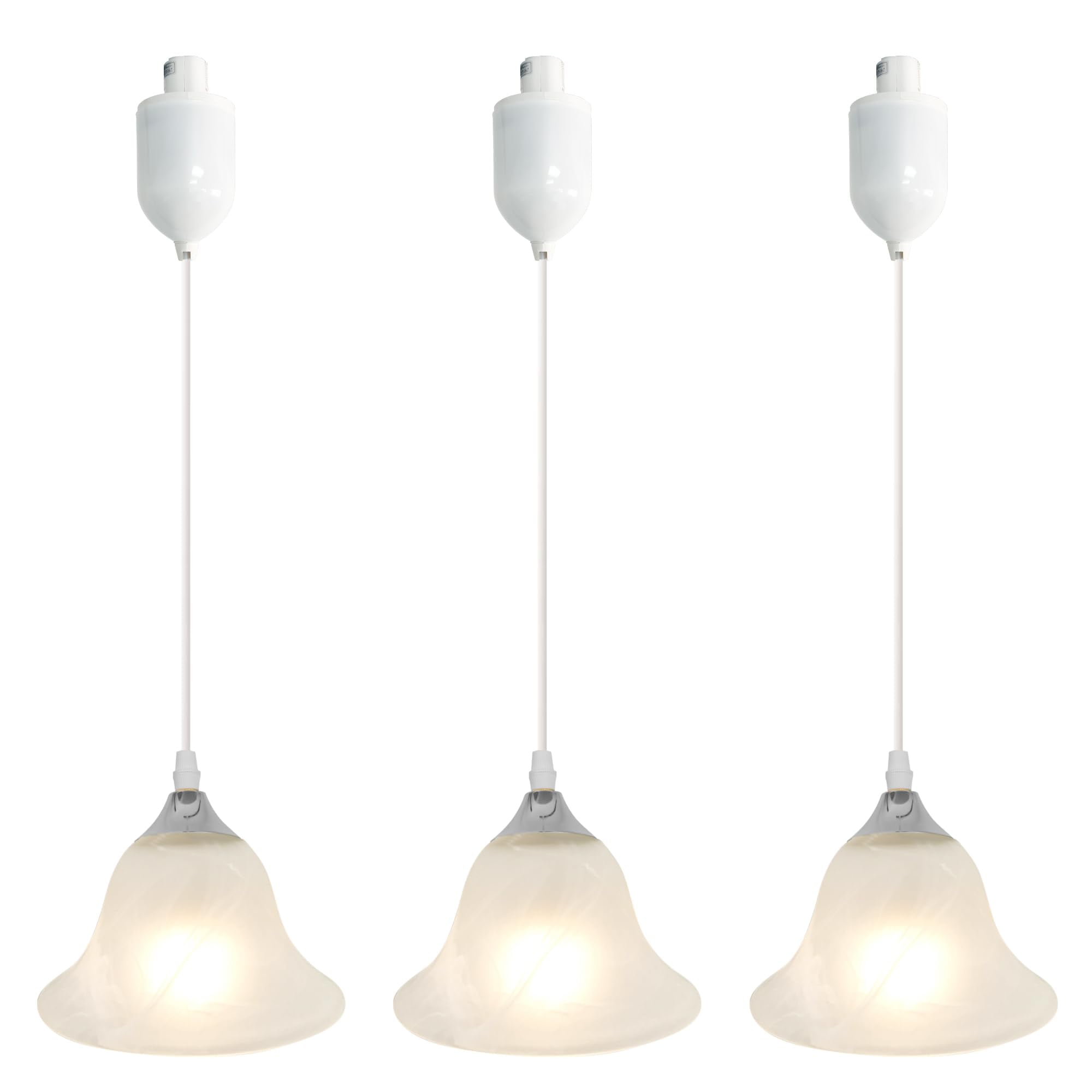 Track Lighting Pendants Kiven Adjustable J-Type Track Pendant Lights (3 ...