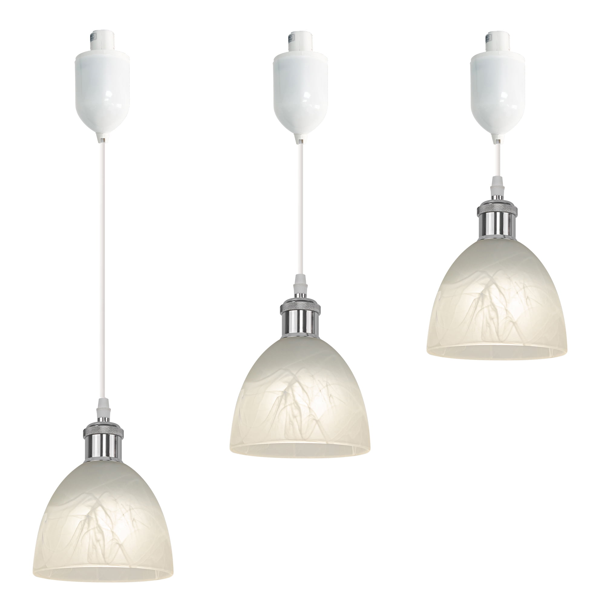 Kiven 3-Light J-Type track lighting pendants Adjustable Height,Modern J ...