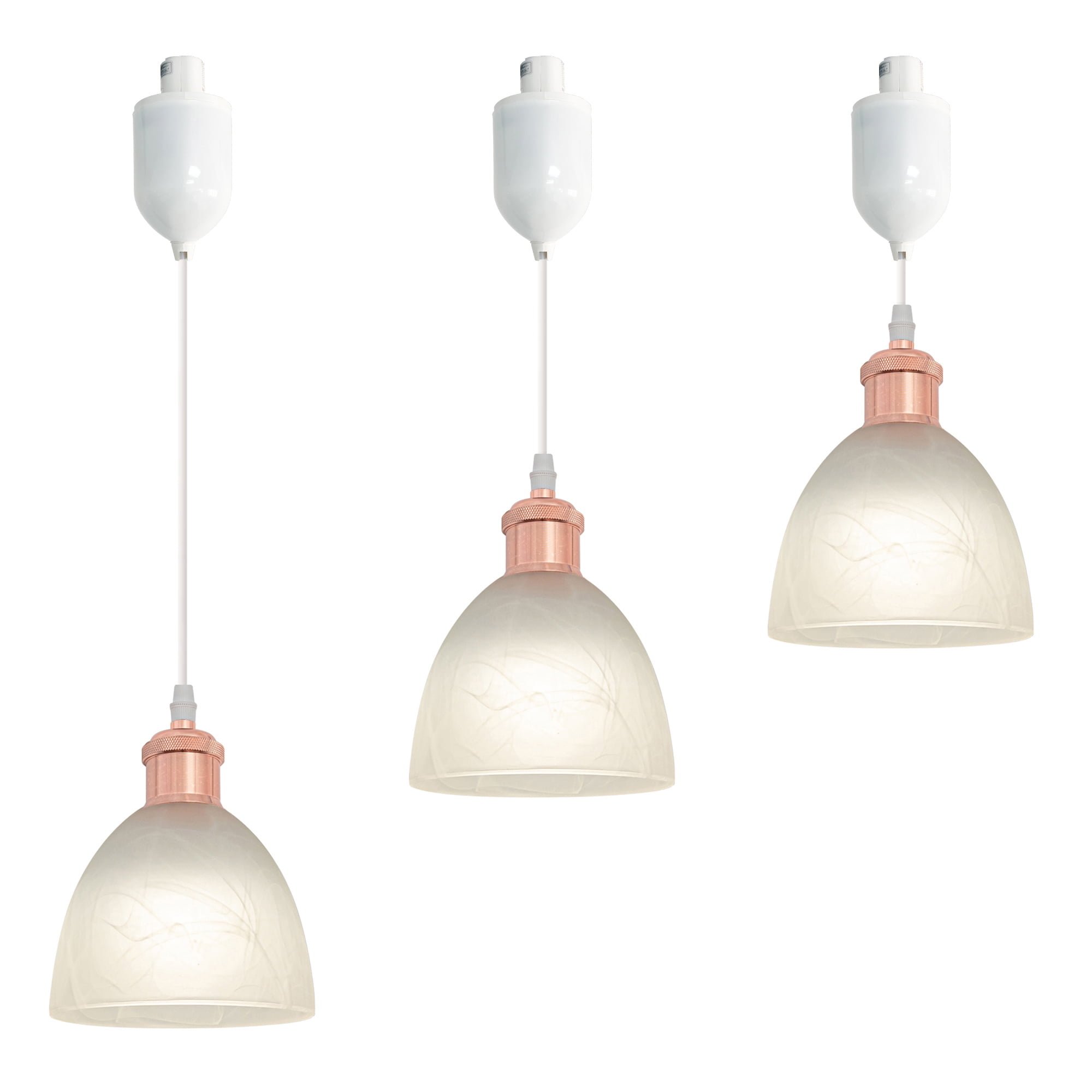 Kiven 3-Light J-Type track lighting pendants Adjustable Height,Modern J ...