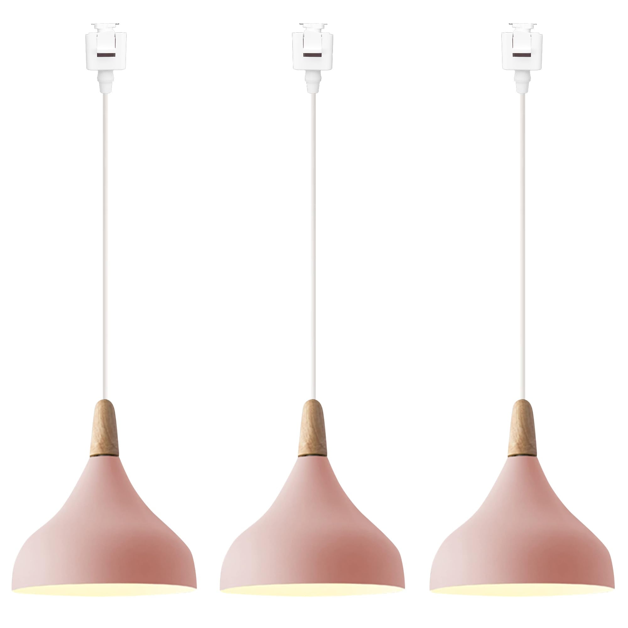 Kiven 3-Light J-Type track lighting pendants,Minimalist Modern J track ...