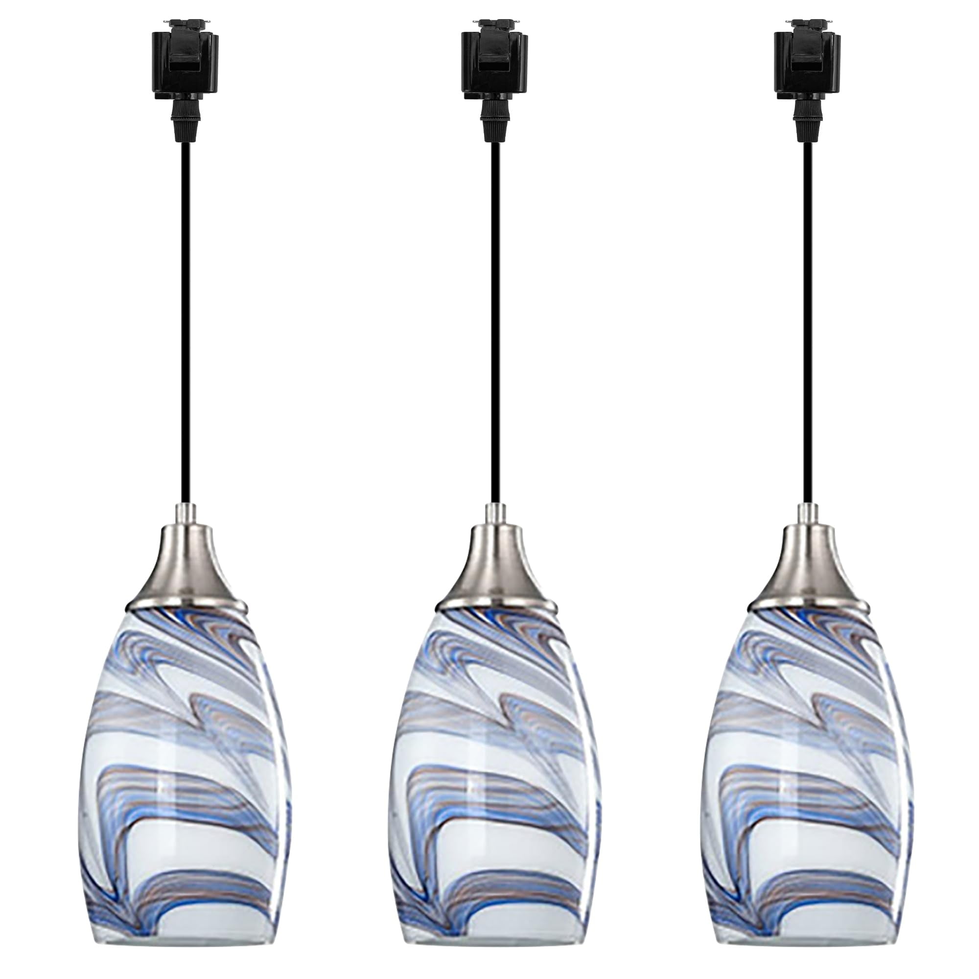 Kiven 3-Light J-Type track lighting pendants,Modern J track pendant ...